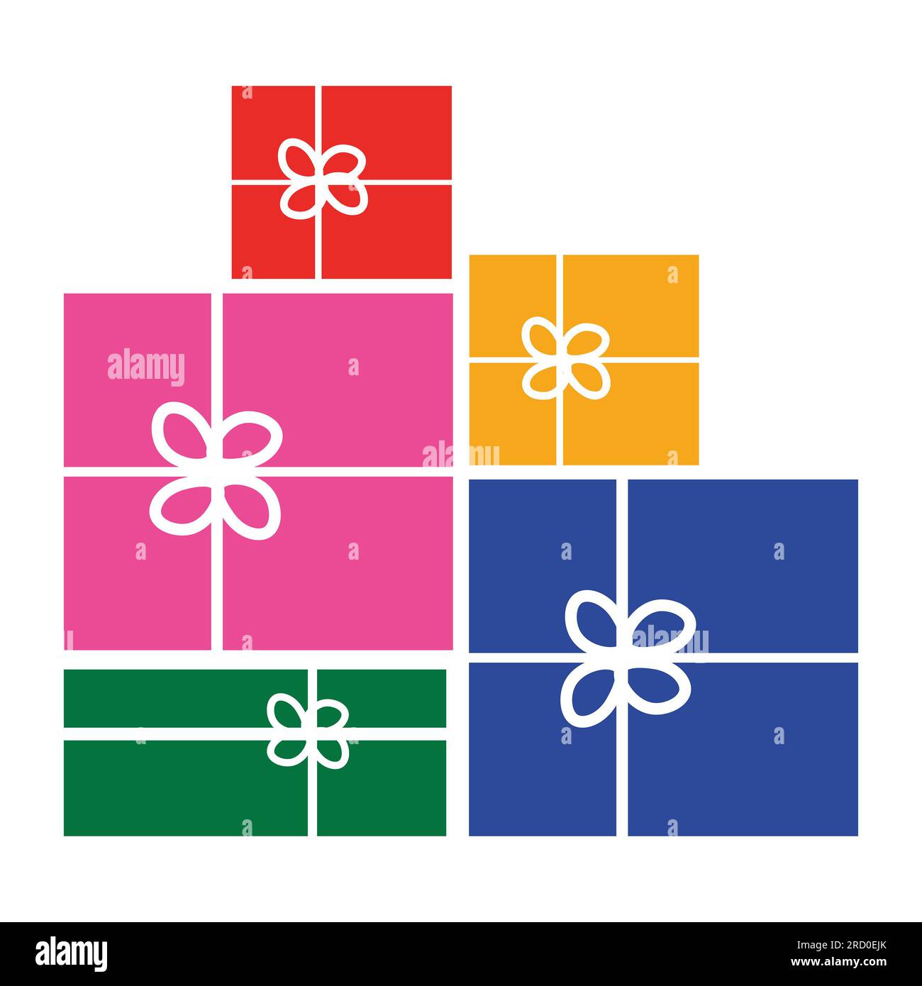 minimalistic gift icon isolated on white background vector illustration ...