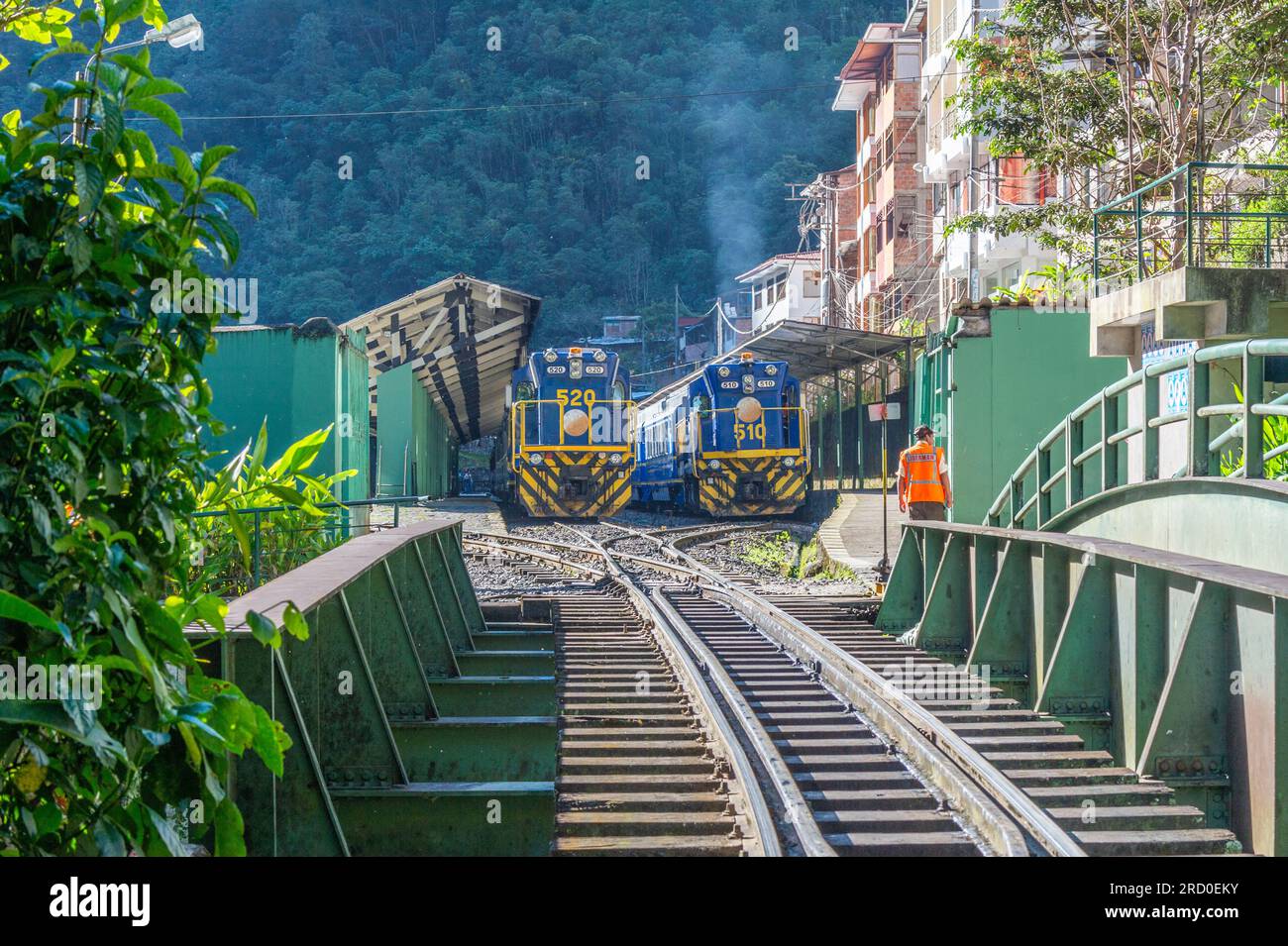 Train Route to Cusco and Machu Picchu in Peru Stock Photo - Alamy