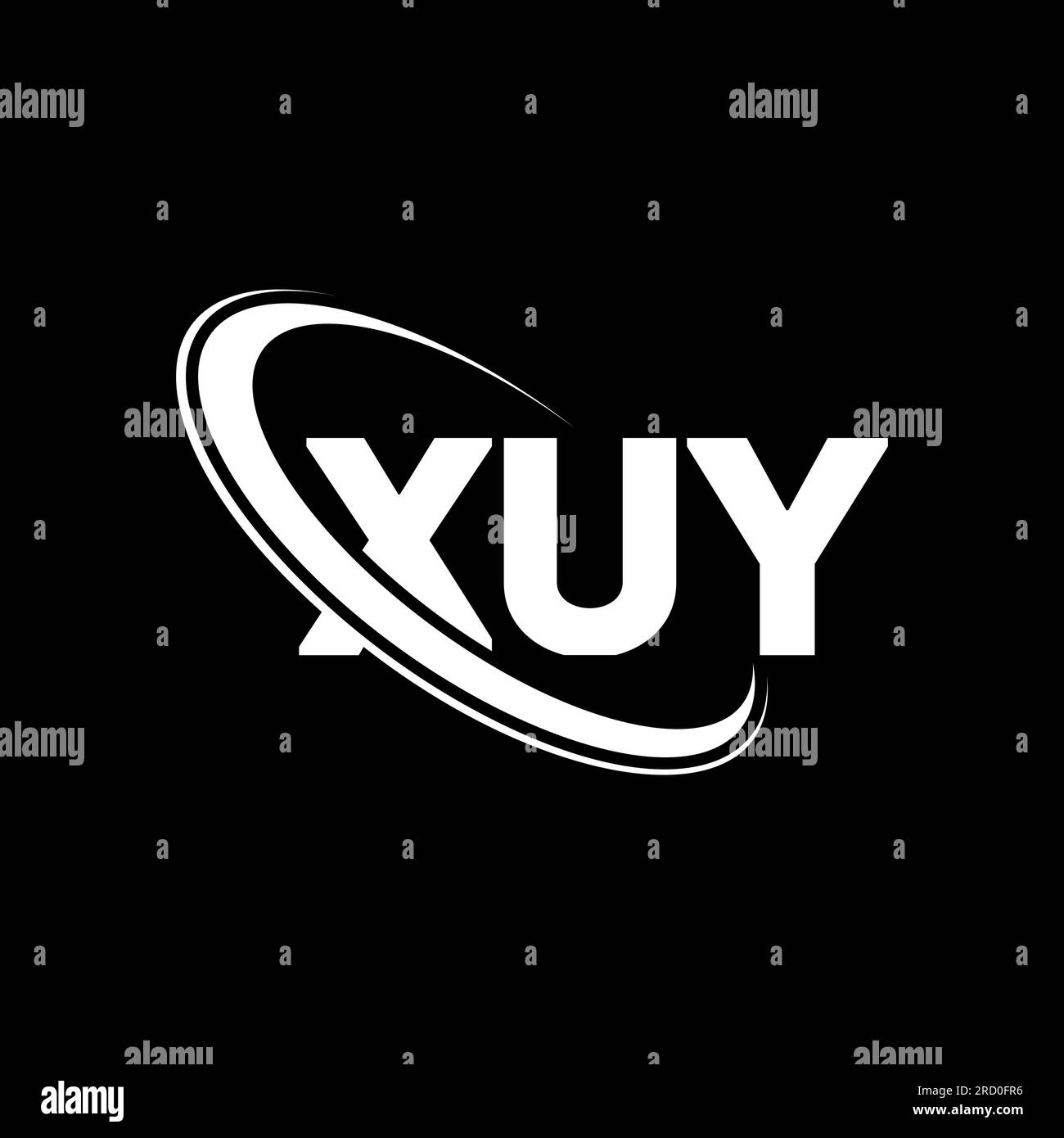 XUY logo. XUY letter. XUY letter logo design. Initials XUY logo linked with circle and uppercase ...