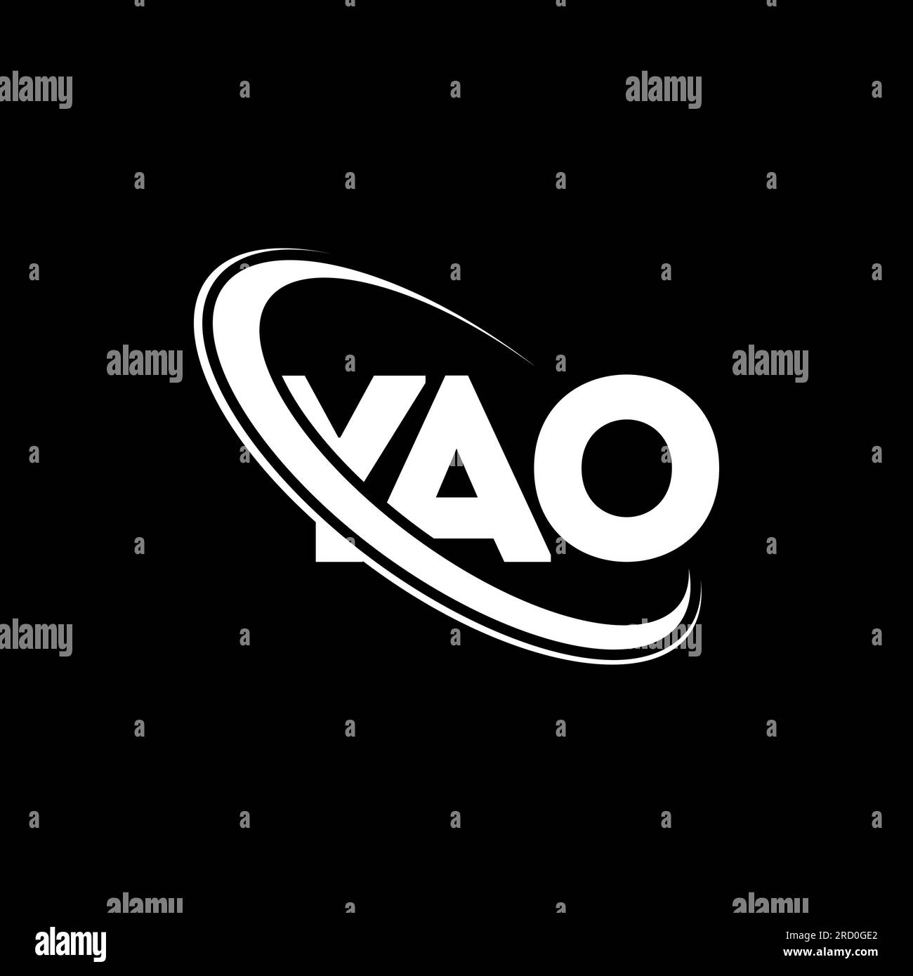 YAO logo. YAO letter. YAO letter logo design. Initials YAO logo linked ...