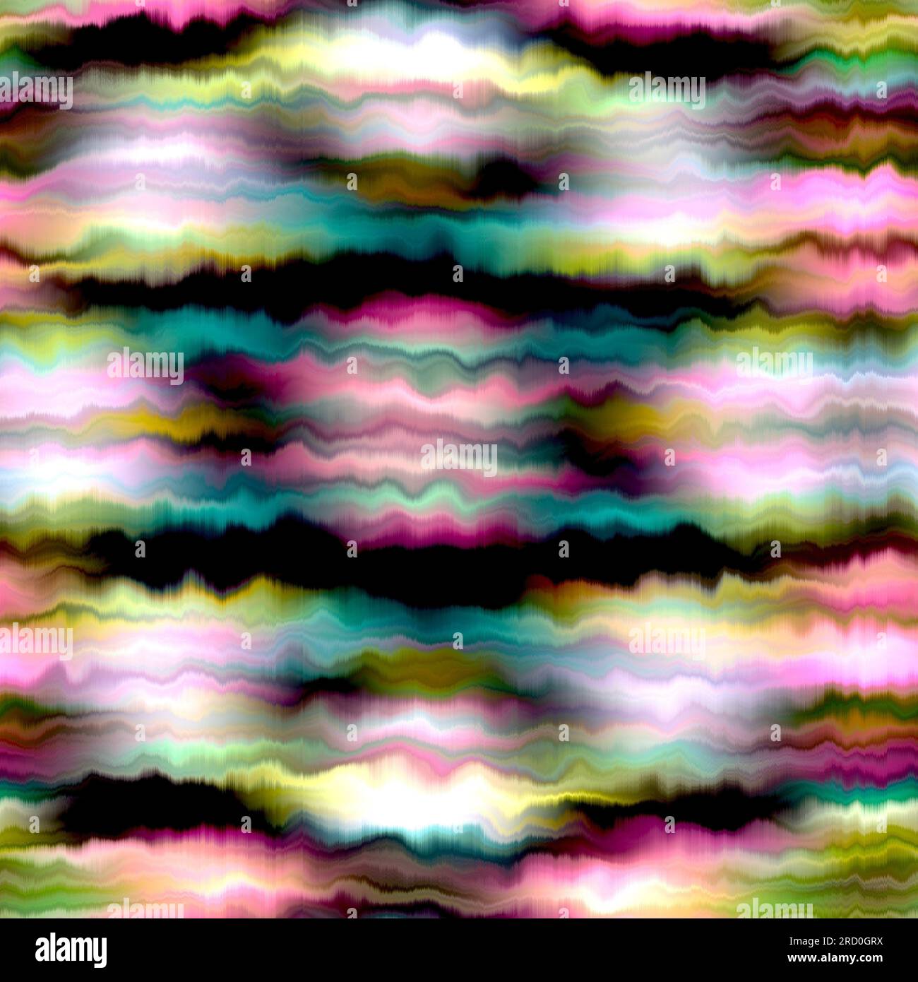 Vibrant tie dye wash seamless pattern. Blurry fashion effect summer ...