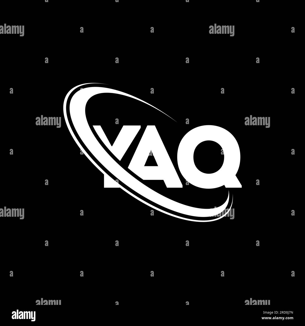 YAQ logo. YAQ letter. YAQ letter logo design. Initials YAQ logo linked ...