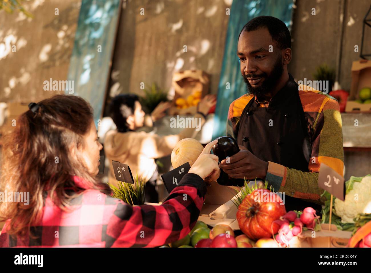 African american man showing natural healthy products from farmers ... African american man showing natural healthy products from farmers ...