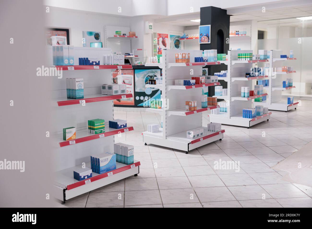 Pharmacy shelves filled medicaments hi-res stock photography and images ...
