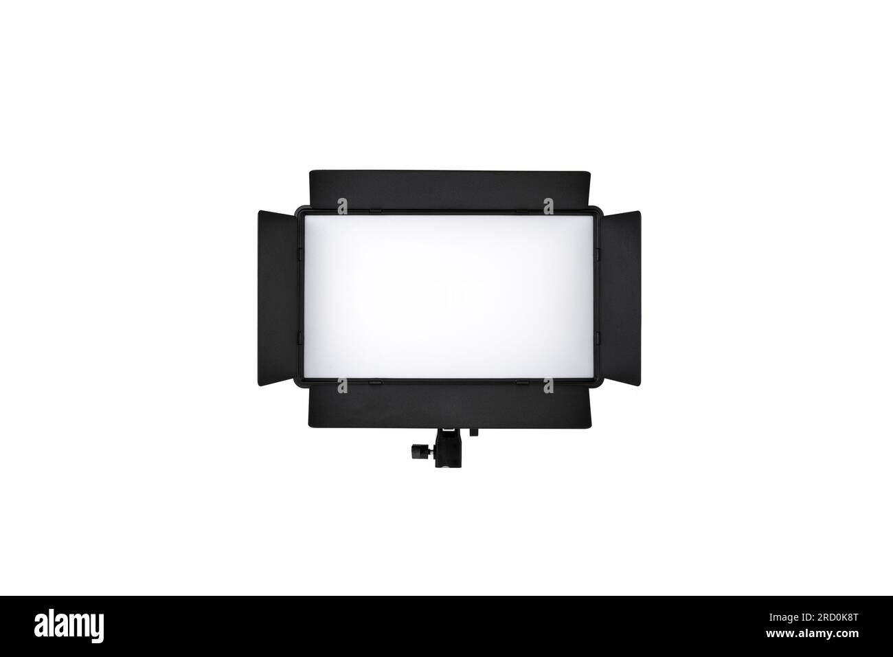 Photo and video lamp isolate on white background. LED lamp with special ...