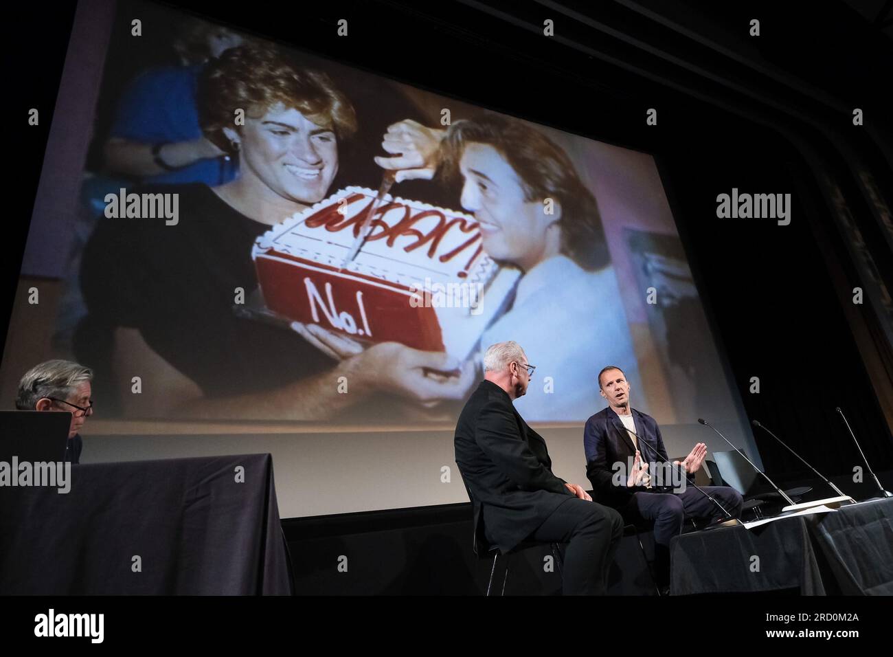 London, UK. 17th July, 2023. Mark Kermode and John Battsek photographed ...