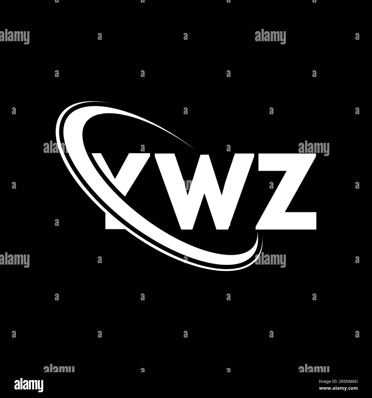YWZ logo. YWZ letter. YWZ letter logo design. Initials YWZ logo linked with circle and uppercase ...