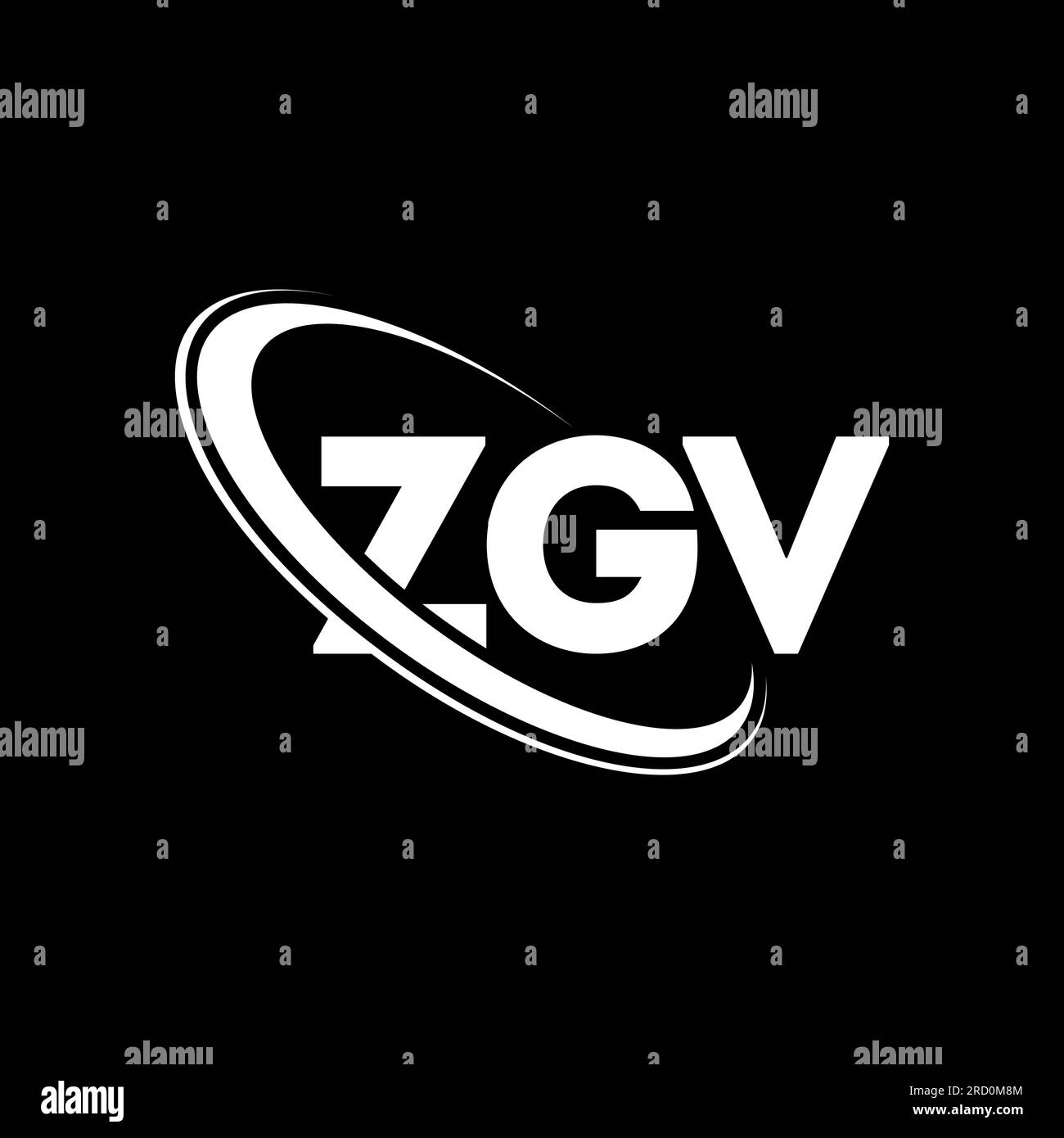 ZGV logo. ZGV letter. ZGV letter logo design. Initials ZGV logo linked ...