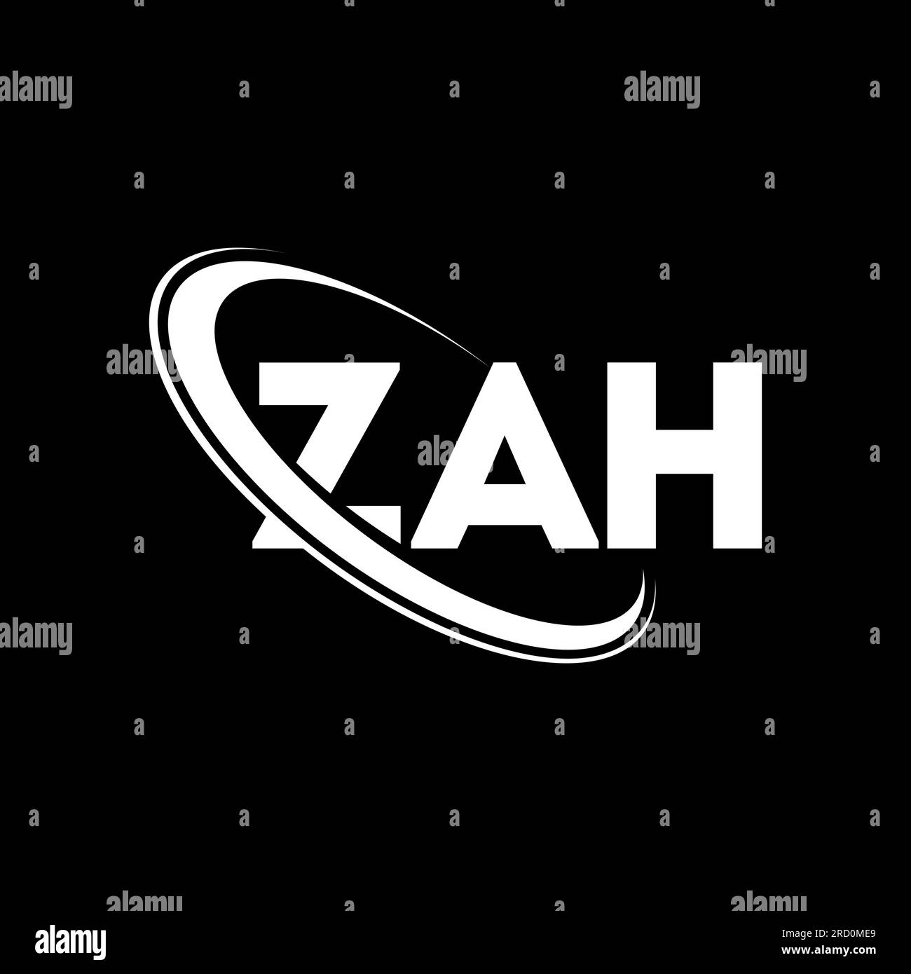 ZAH logo. ZAH letter. ZAH letter logo design. Initials ZAH logo linked ...