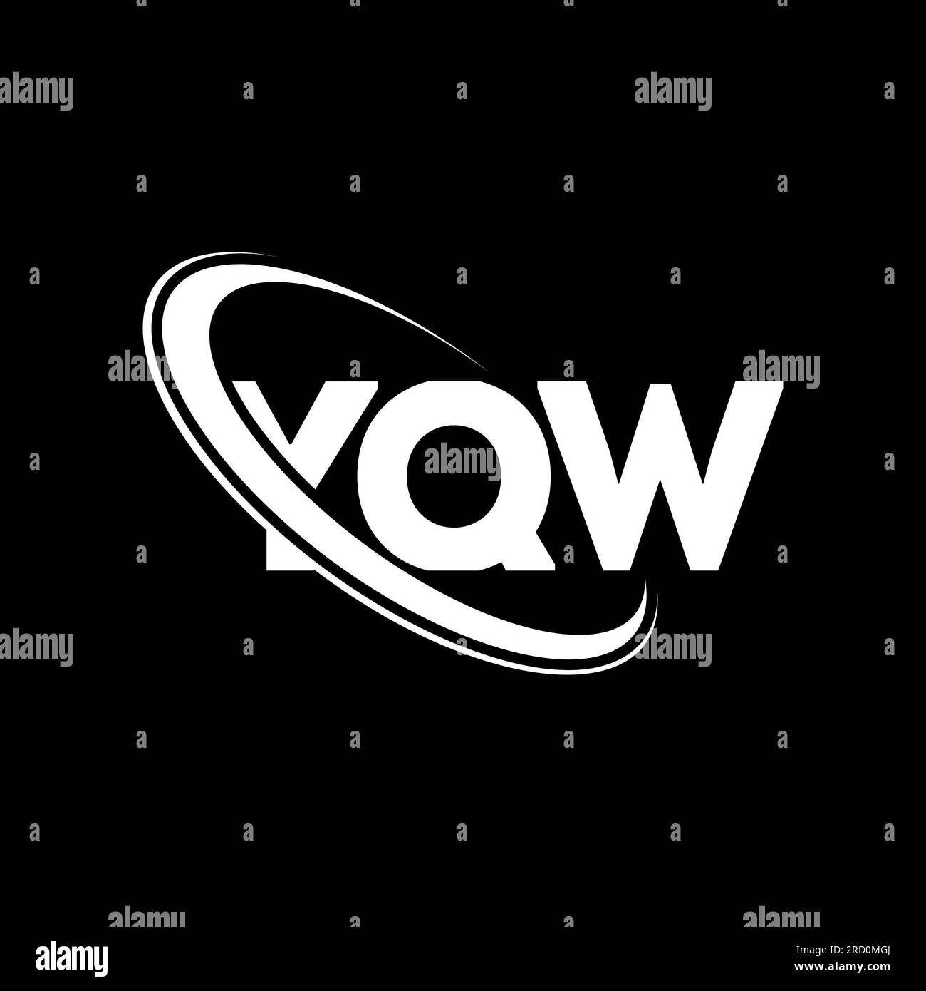 YQW logo. YQW letter. YQW letter logo design. Initials YQW logo linked ...