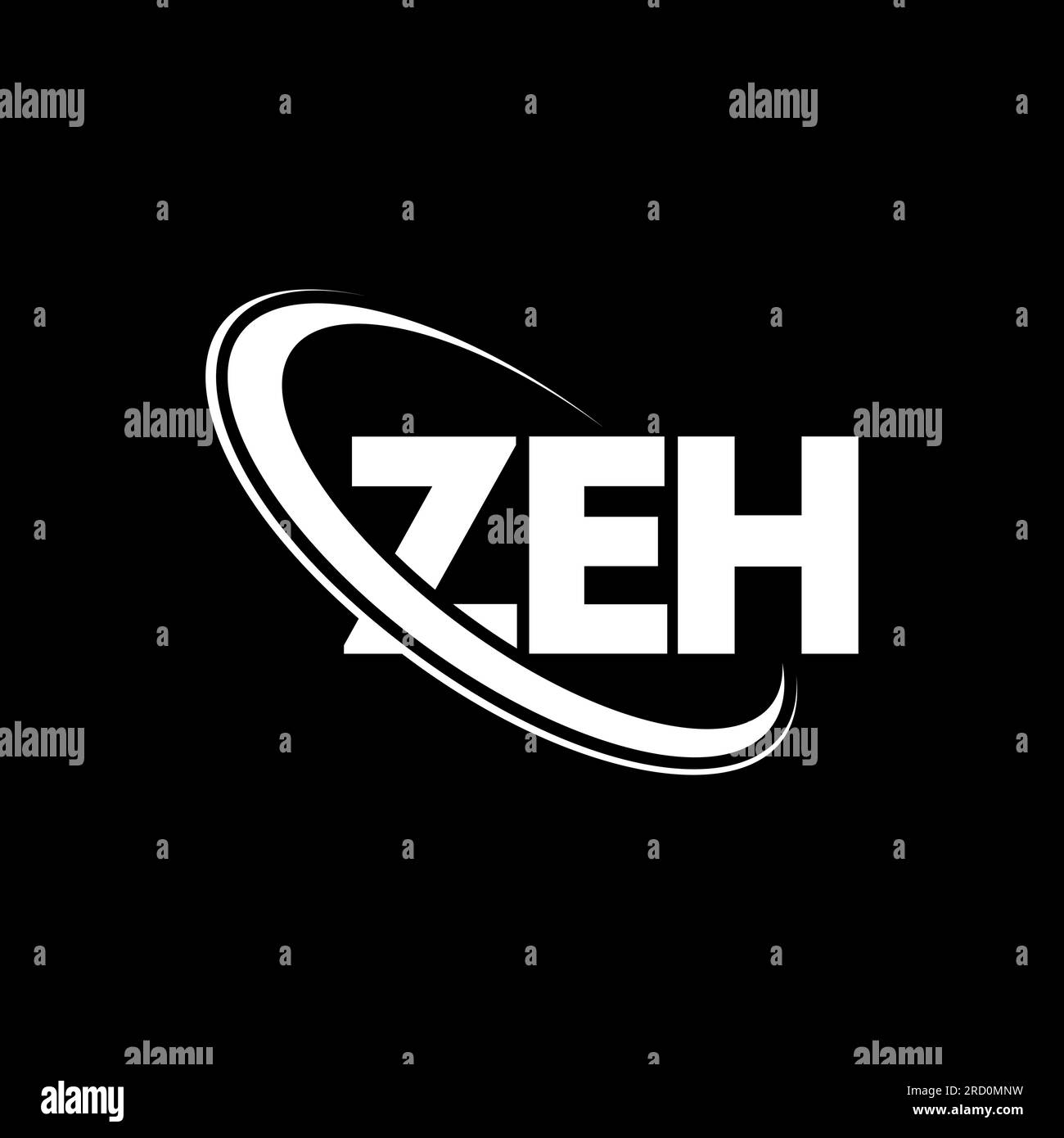 ZEH logo. ZEH letter. ZEH letter logo design. Initials ZEH logo linked with circle and uppercase ...
