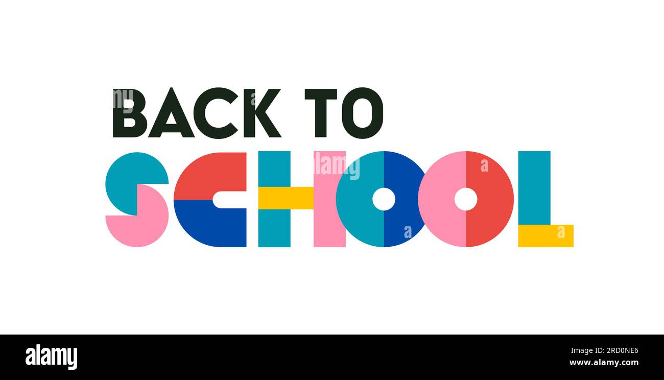 Back to school, geometrical modern style design. Back to school sale ...
