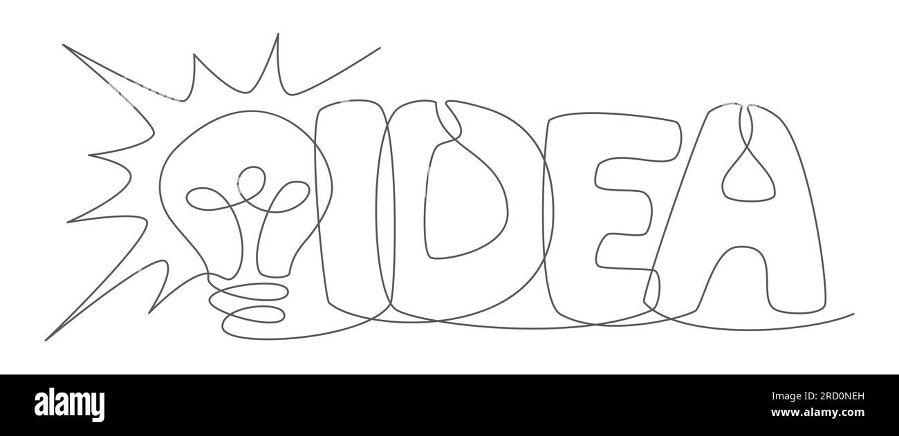 Simple line drawing presentation on Stock Vector Images - Alamy