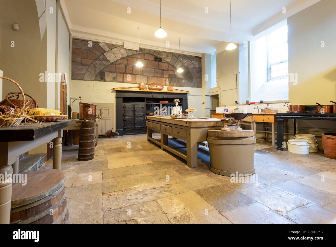 Kenton.Devon.United Kingdom.February 17th 2023.Photo of the kitchen ...