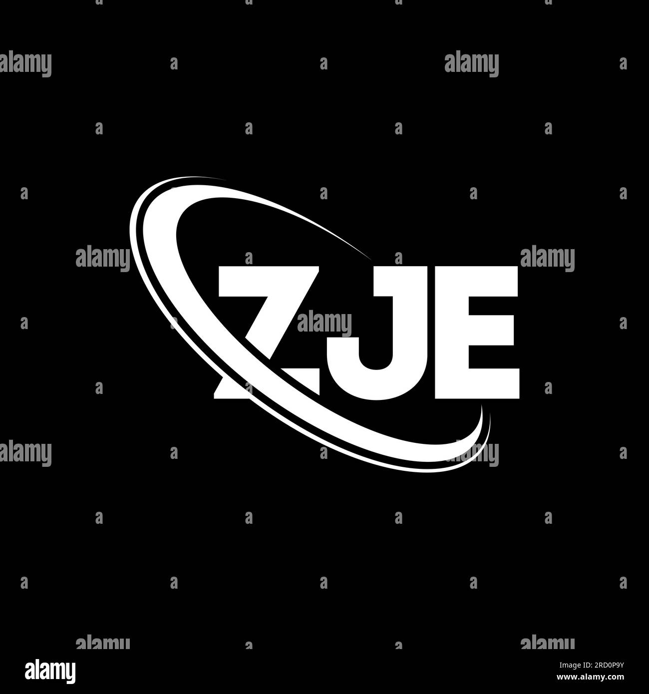 ZJE logo. ZJE letter. ZJE letter logo design. Initials ZJE logo linked with circle and uppercase ...