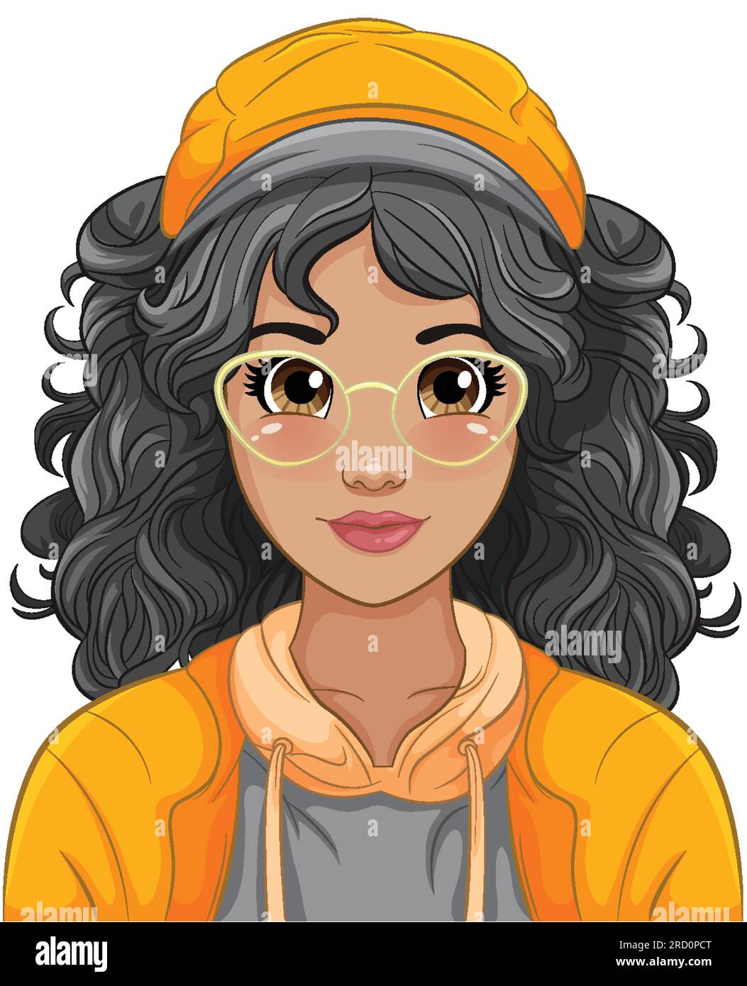 Lady wearing cap Stock Vector Images - Alamy