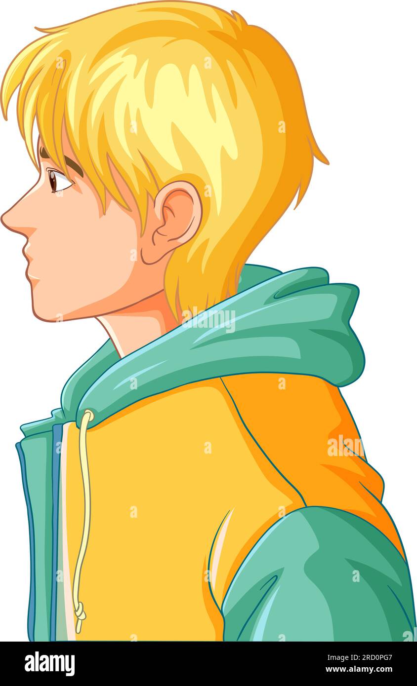 Side of man cartoon illustration Stock Vector Image & Art - Alamy