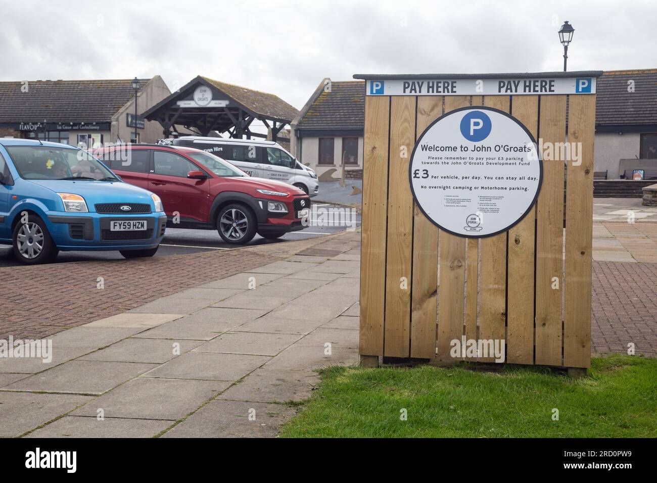 John O' Groats, Caithness, Scotland, July 2023, visitors may make use ...