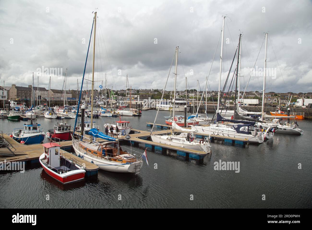 Wick, Caithness, Scotland, July 2nd 2023, A view showing small boats ...