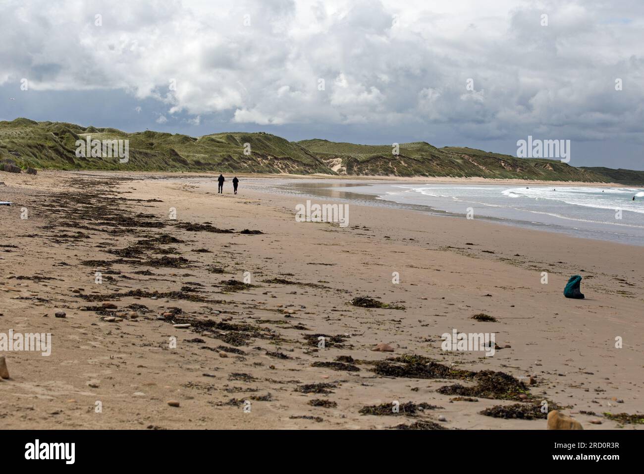 Dunnet Bay, Caithness, Scotland, July 2023, people enjoying the beach ...
