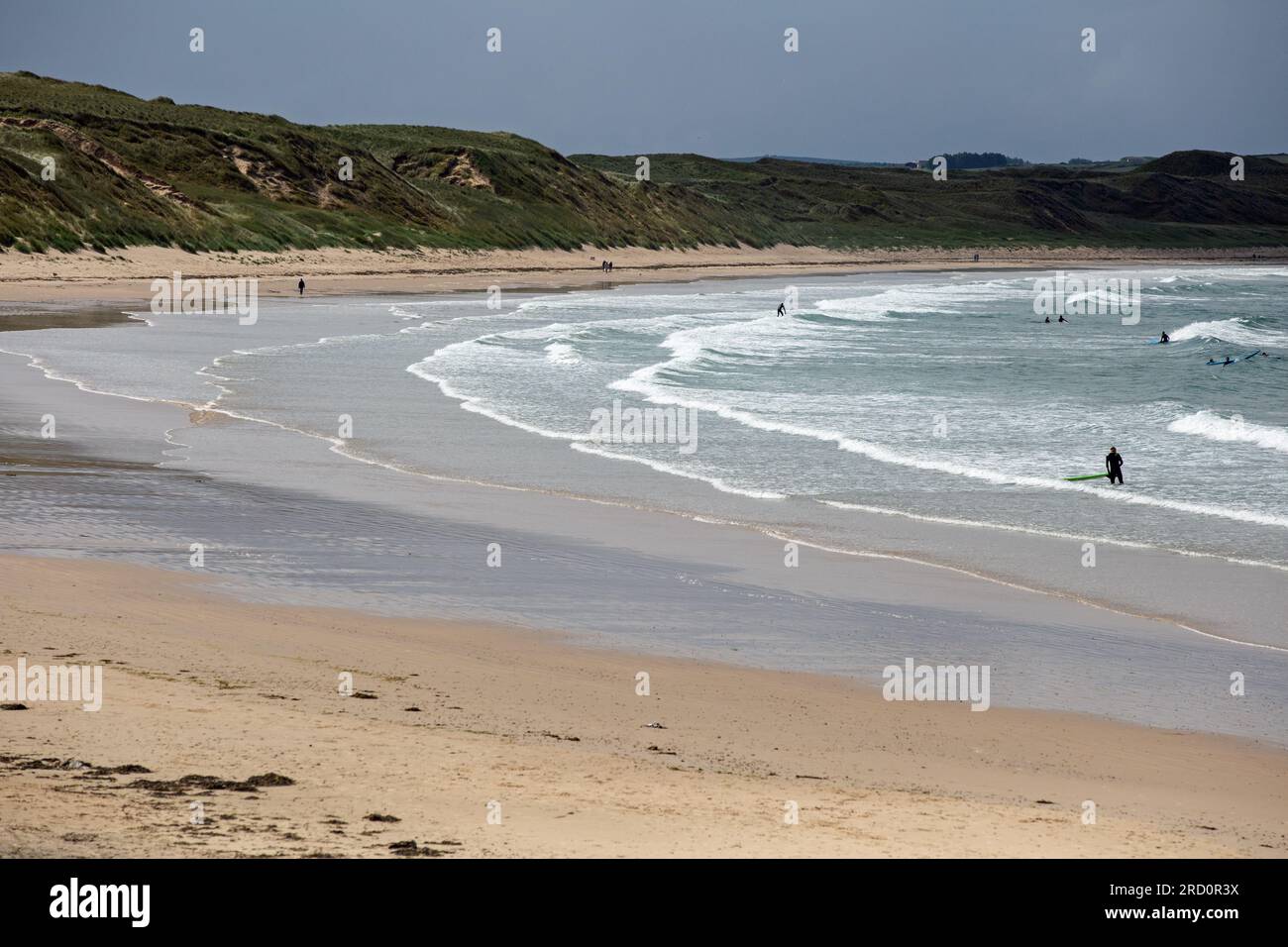 Dunnet Bay, Caithness, Scotland, July 2023, people enjoying the beach ...