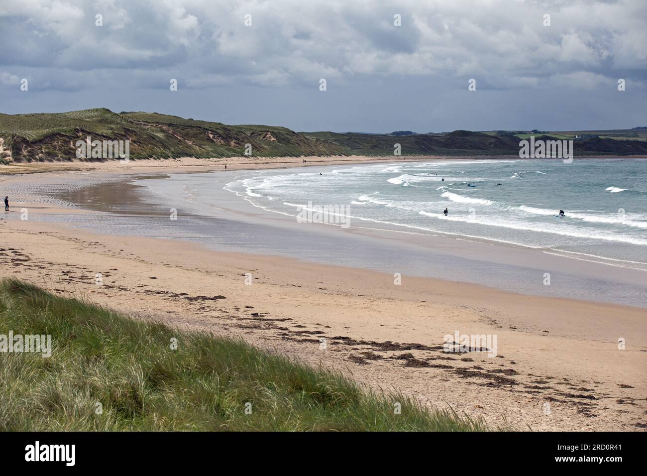 Dunnet Bay, Caithness, Scotland, July 2023, people enjoying the beach ...