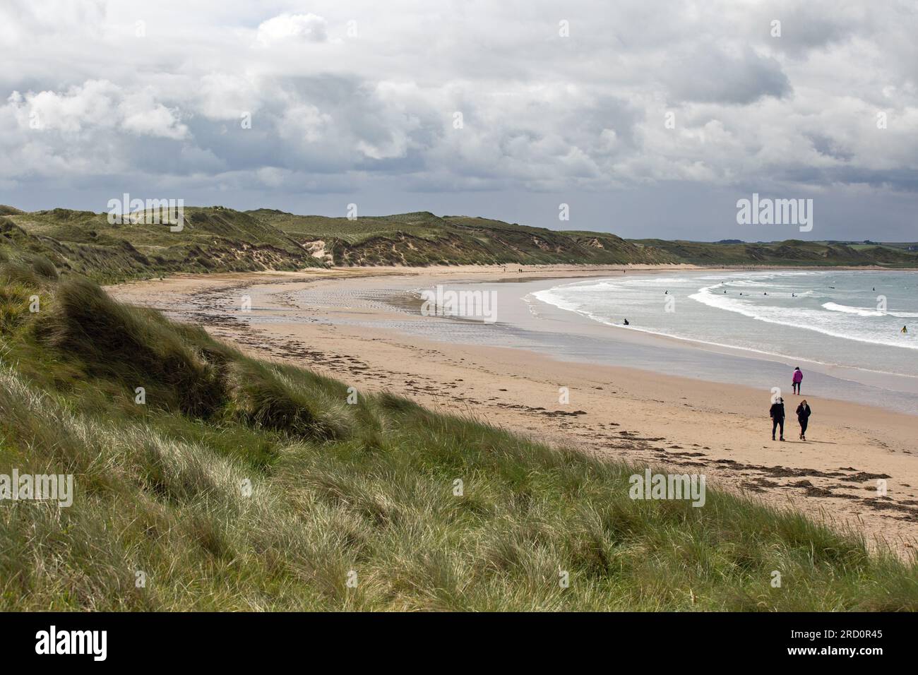 Dunnet Bay, Caithness, Scotland, July 2023, people enjoying the beach ...