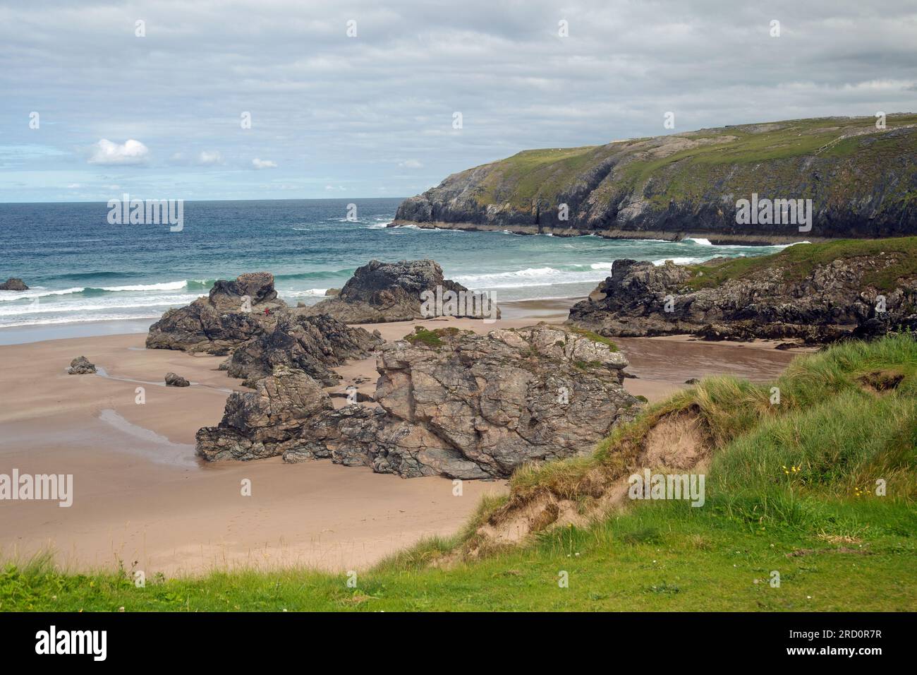 Durness, Sutherland, Scotland, July 4th, 2023, Beach, landscape and ...