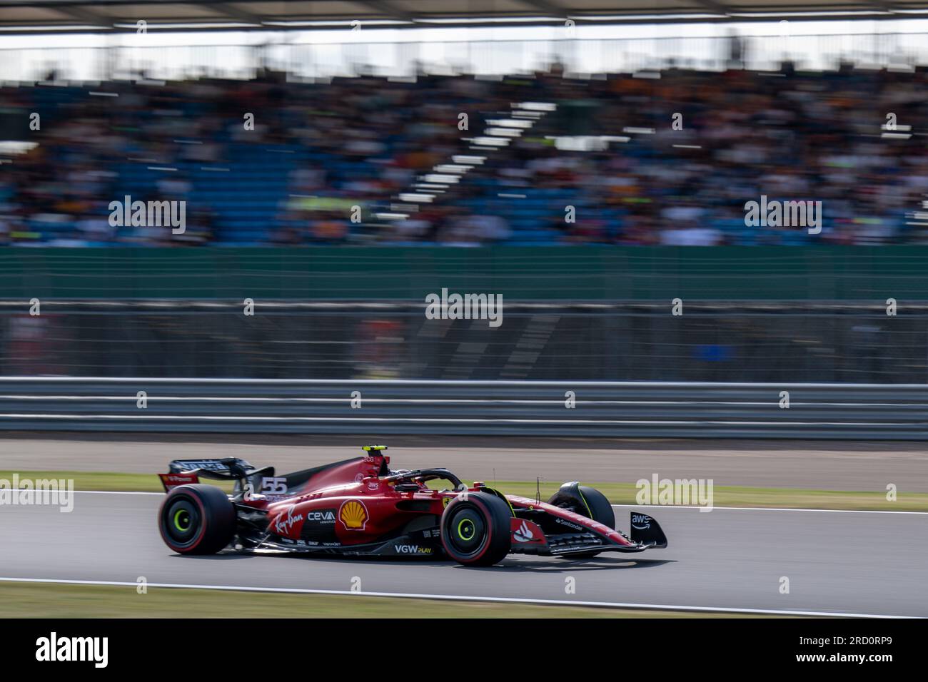 Silverstone, UK - Friday 7th July 2023 - FORMULA 1 ARAMCO BRITISH GRAND PRIX 2023 - Carlos Sainz ...
