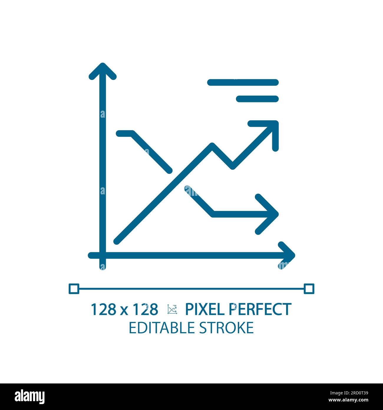 Line chart light blue icon Stock Vector Image & Art - Alamy