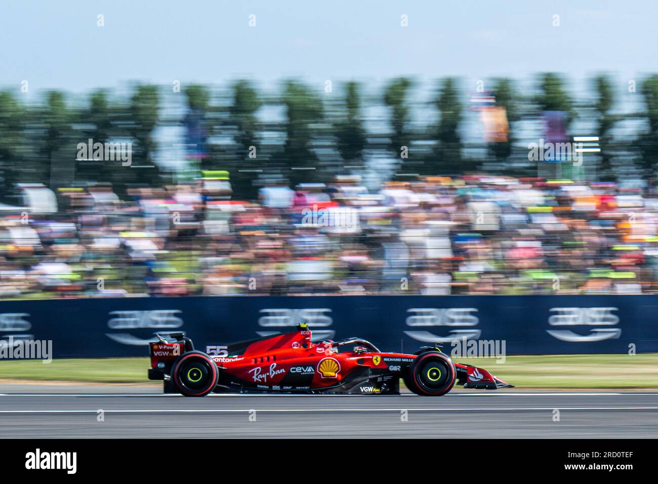 Silverstone, UK - Friday 7th July 2023 - FORMULA 1 ARAMCO BRITISH GRAND PRIX 2023 - Carlos Sainz ...