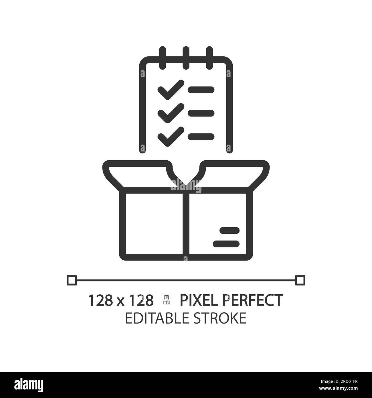 2D customizable quality control linear icon Stock Vector Image & Art ...