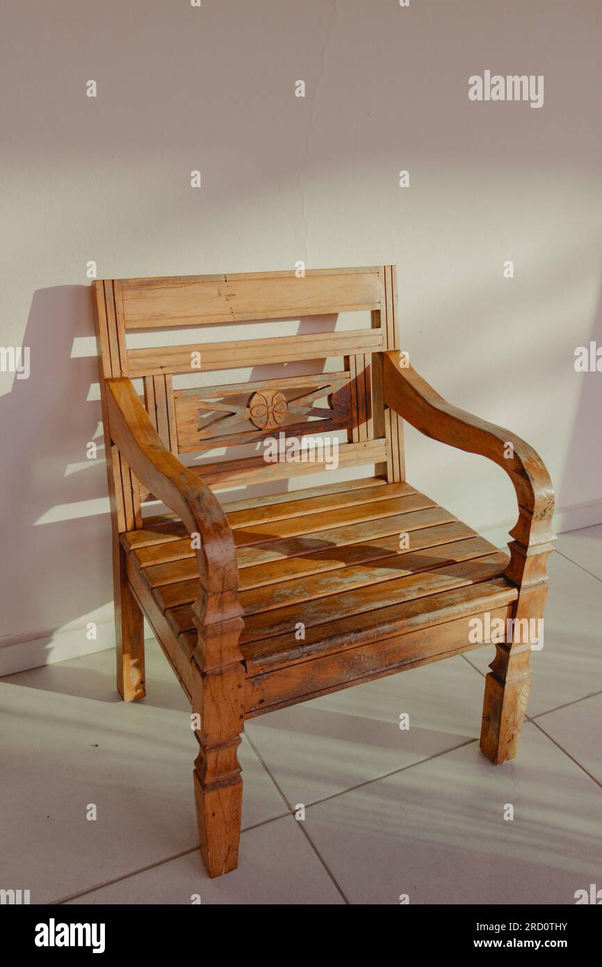Empty wooden chair hi-res stock photography and images - Alamy