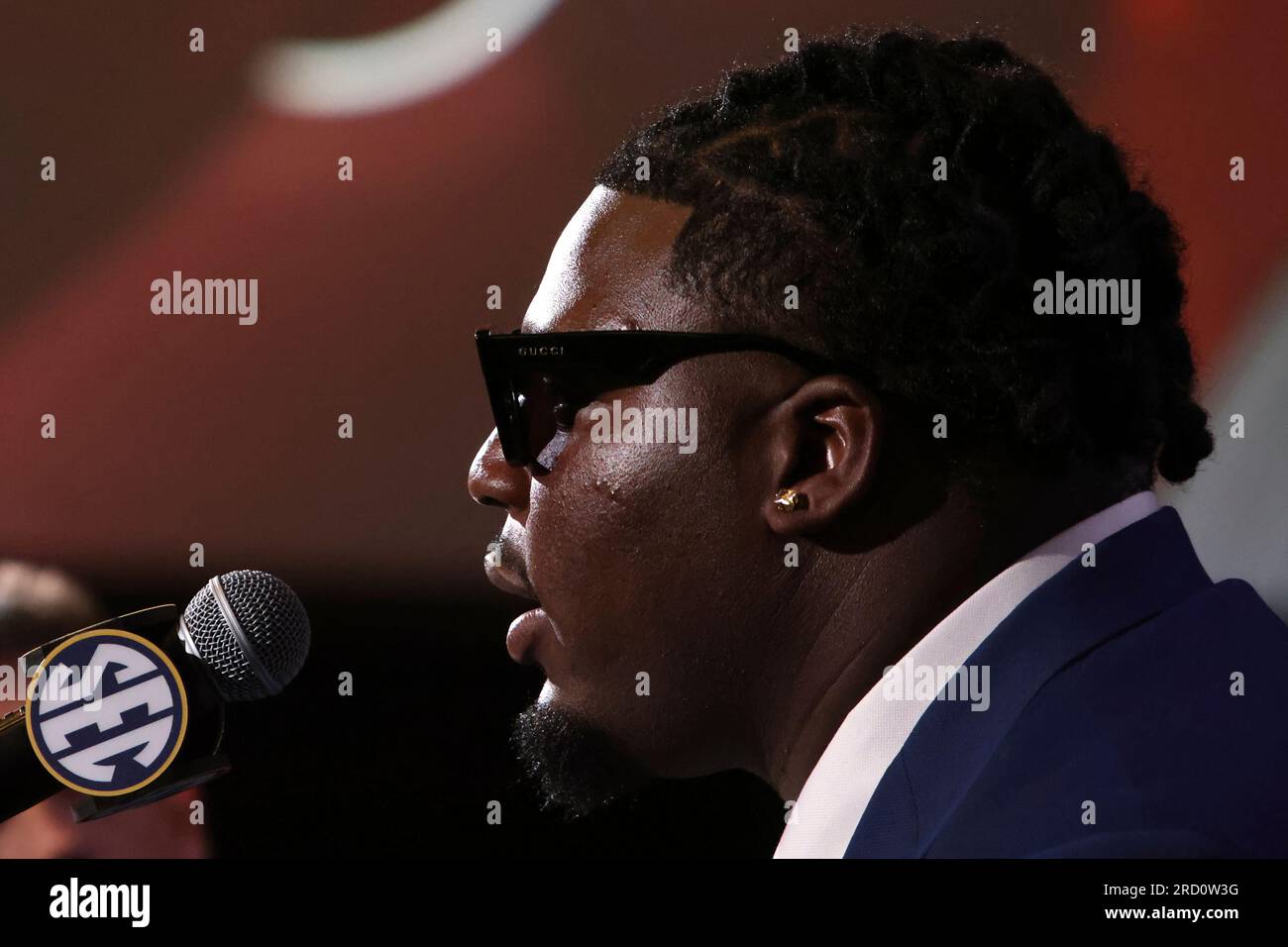 NASHVILLE, TN - JULY 17: Texas A&M Aggies defensive lineman McKinnley ...