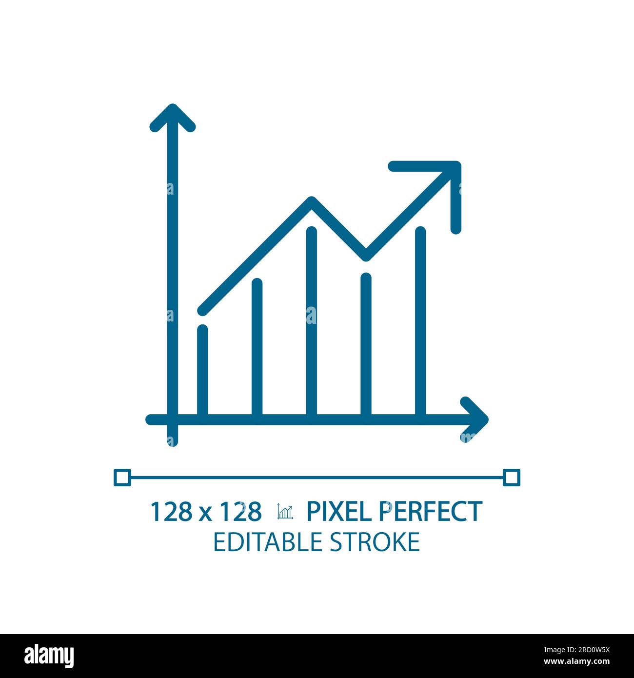 Growth diagram light blue icon Stock Vector Image & Art - Alamy
