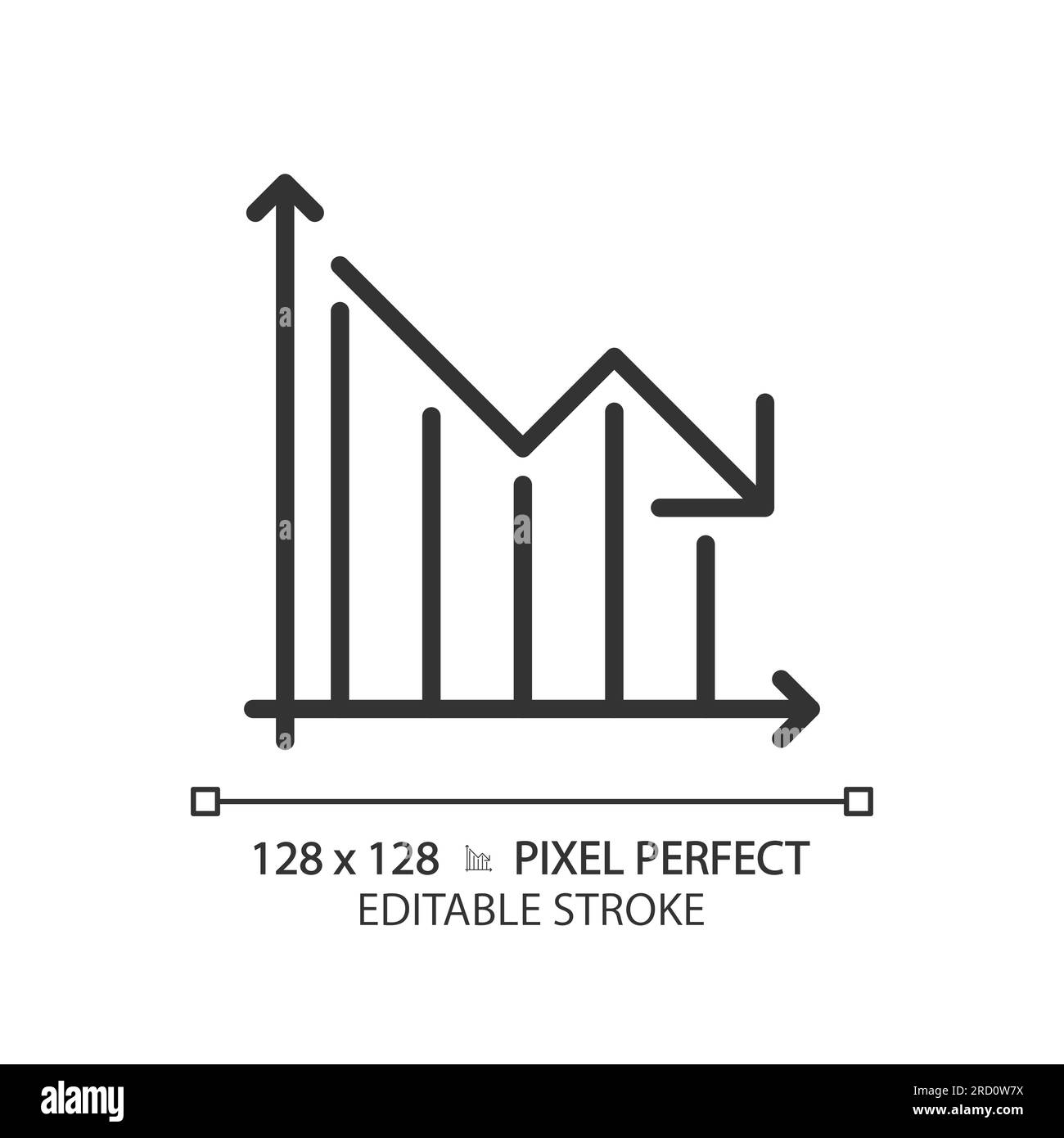 Graph going down Stock Vector Images - Alamy
