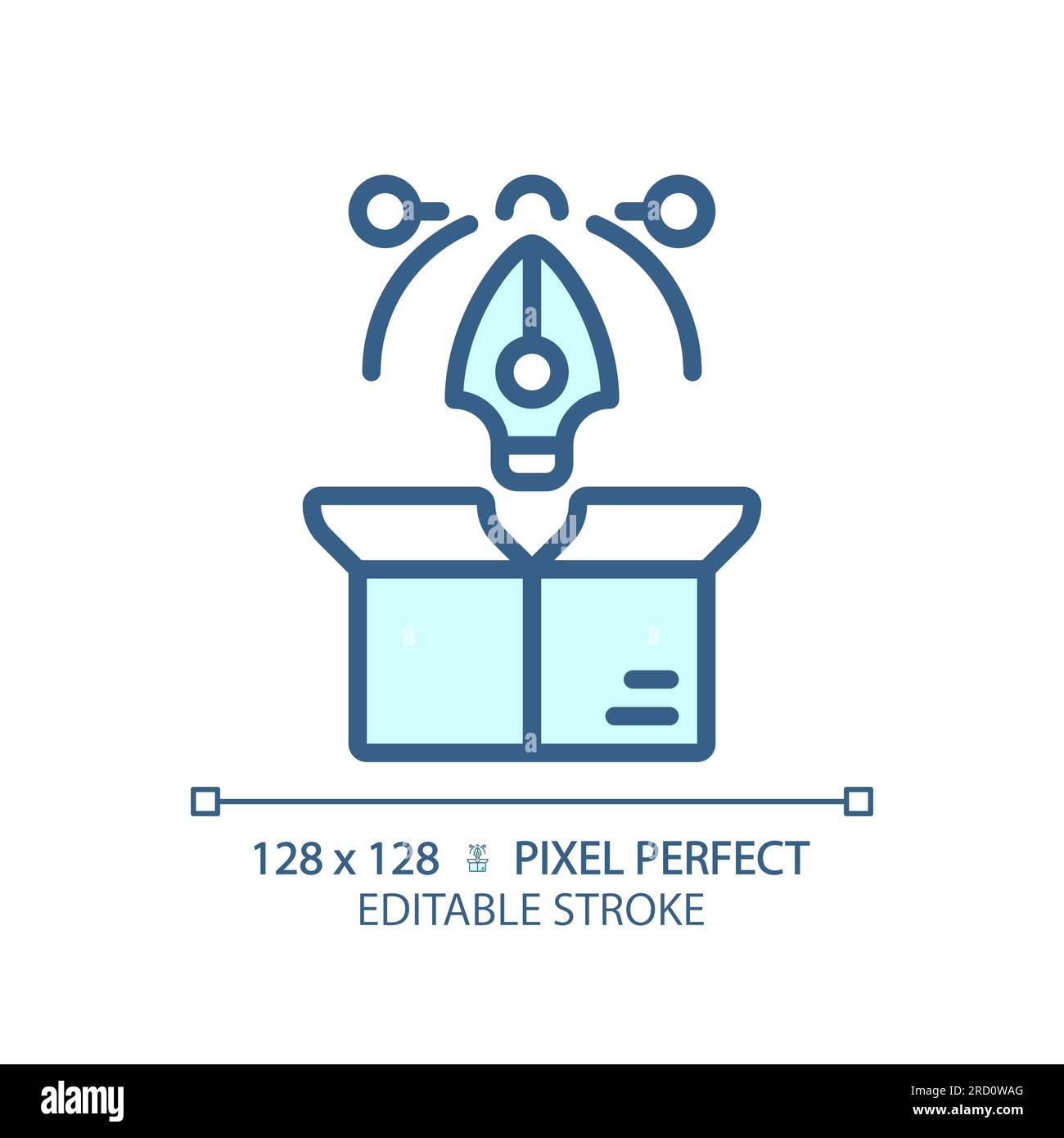 2D customizable creative design linear icon Stock Vector Image & Art ...