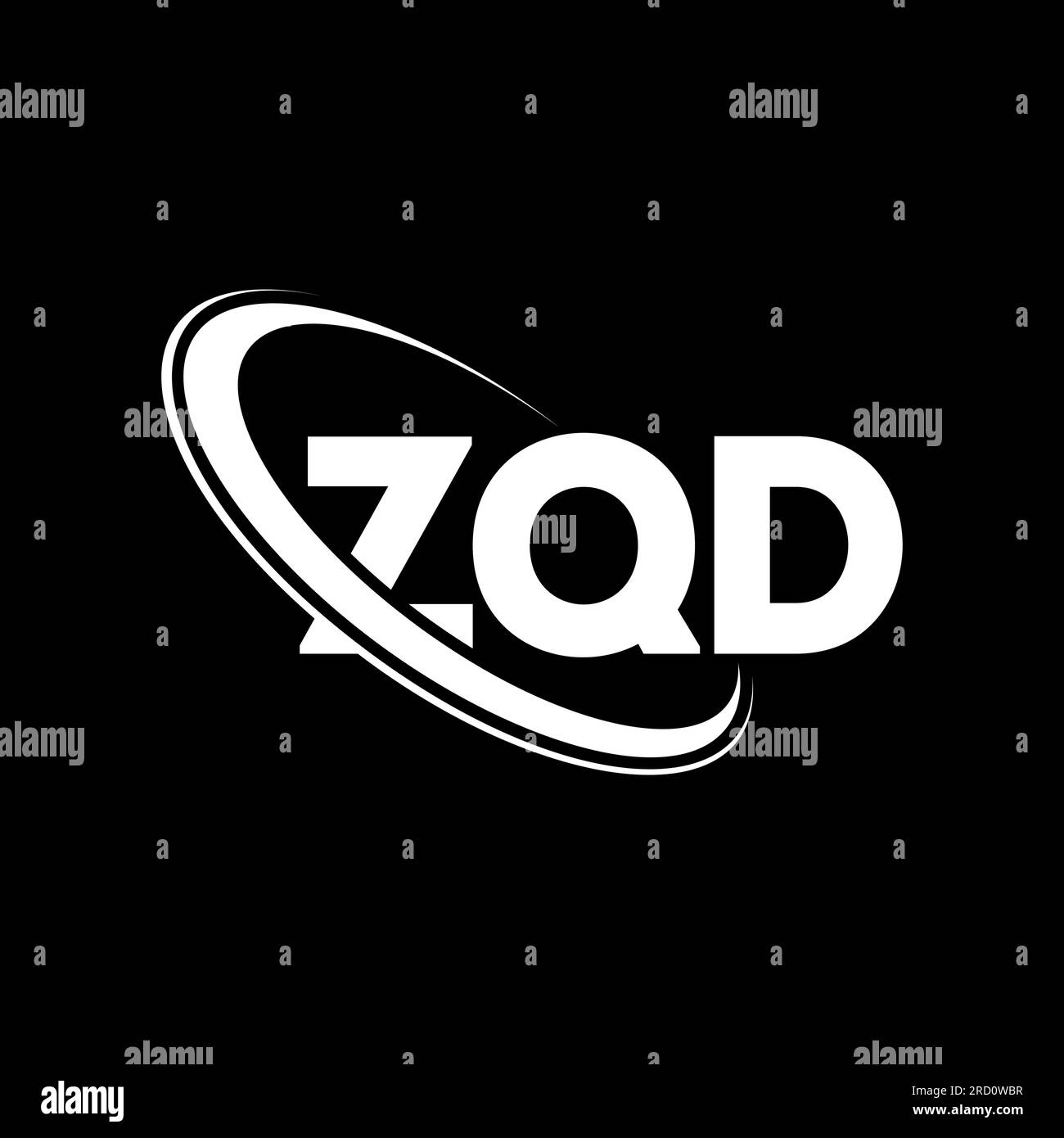 ZQD logo. ZQD letter. ZQD letter logo design. Initials ZQD logo linked ...