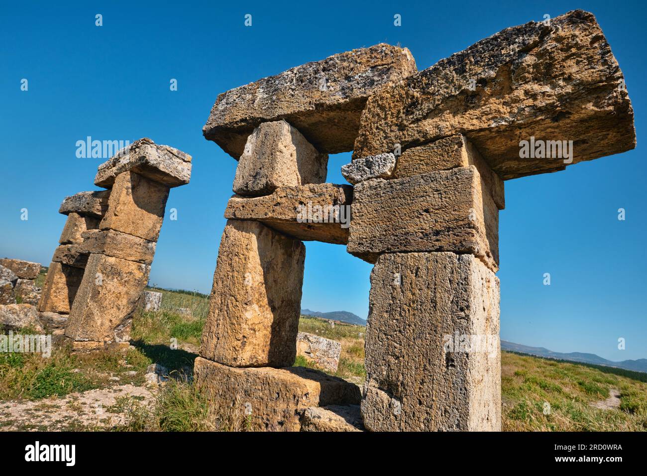 Usak, Turkey - July 14, 2023: Architectural remains in Ancient city of ...