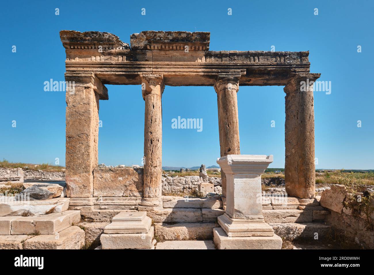 Usak, Turkey - July 14, 2023: Architectural remains in Ancient city of ...