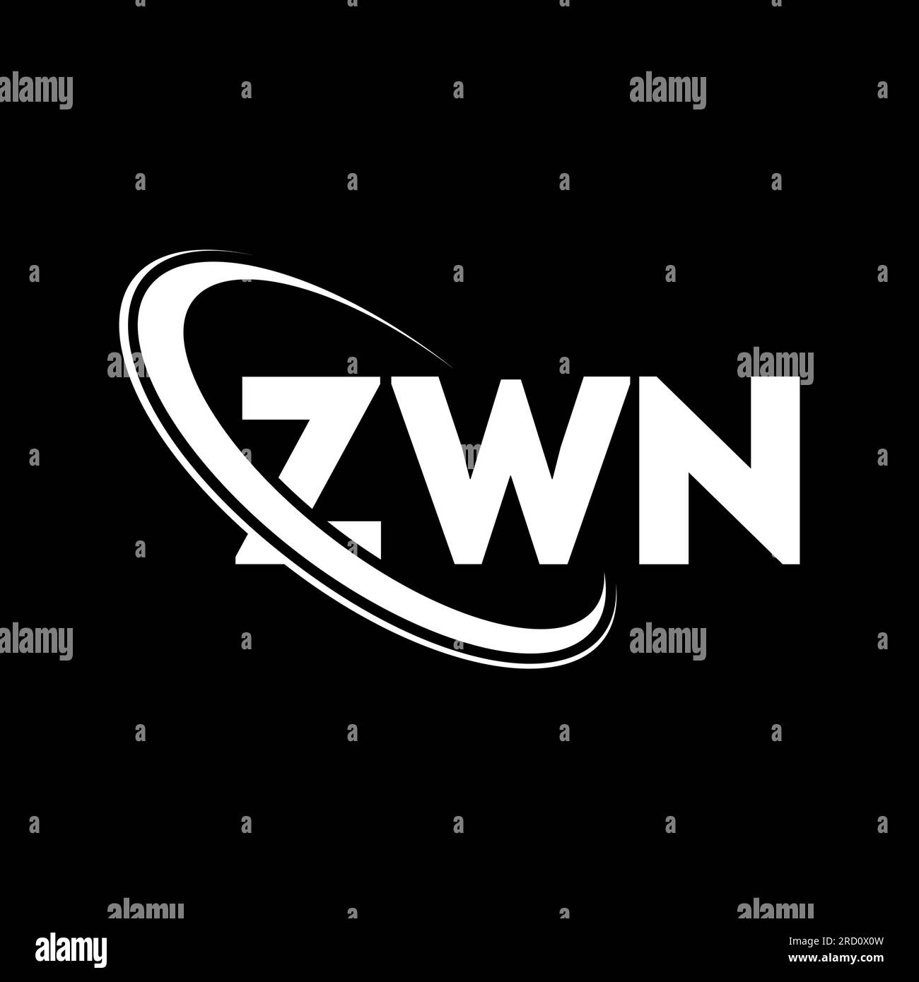 ZWN logo. ZWN letter. ZWN letter logo design. Initials ZWN logo linked ...
