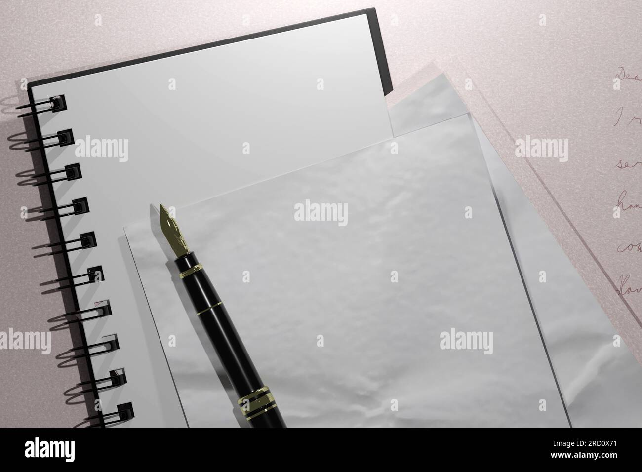 Working table blank paper hi-res stock photography and images - Alamy