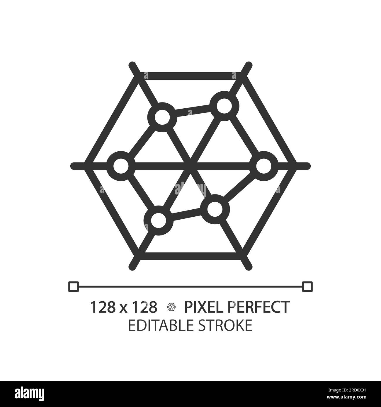 Radar Chart Linear Icon Stock Vector Image And Art Alamy