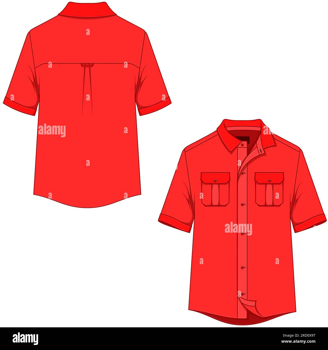 Casual long sleeve mens Stock Vector Images - Alamy