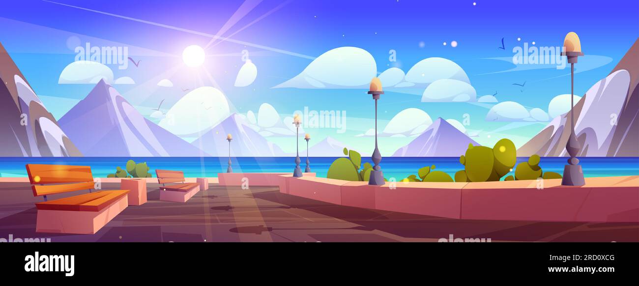 Landscape view on embankment hi-res stock photography and images - Alamy