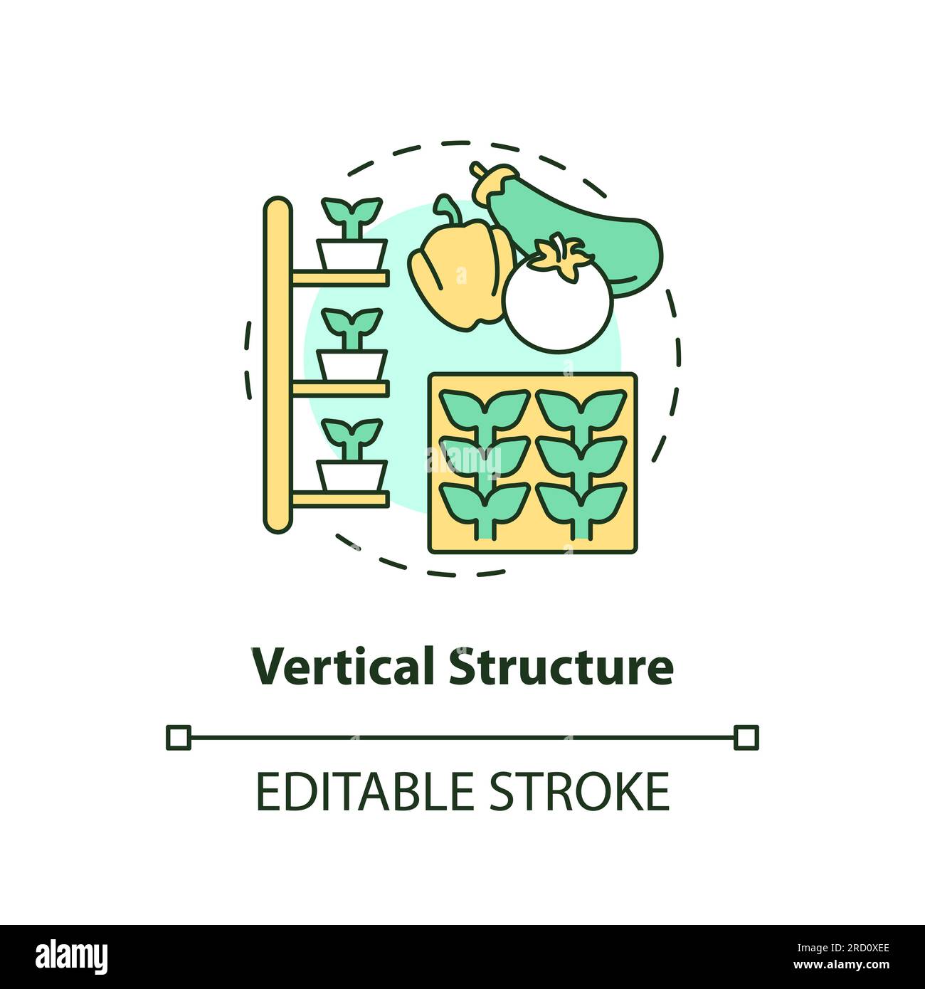 Thin line editable vertical structure icon concept Stock Vector Image & Art - Alamy