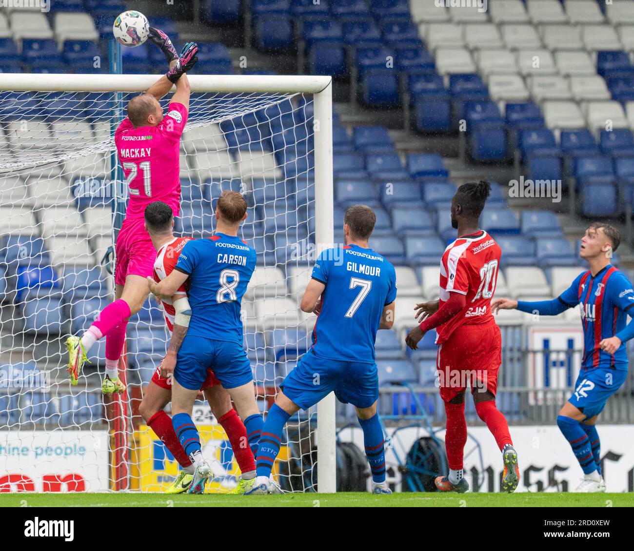 15 July 2023. Caledonian Stadium, Inverness, Scotland. This is from the ...