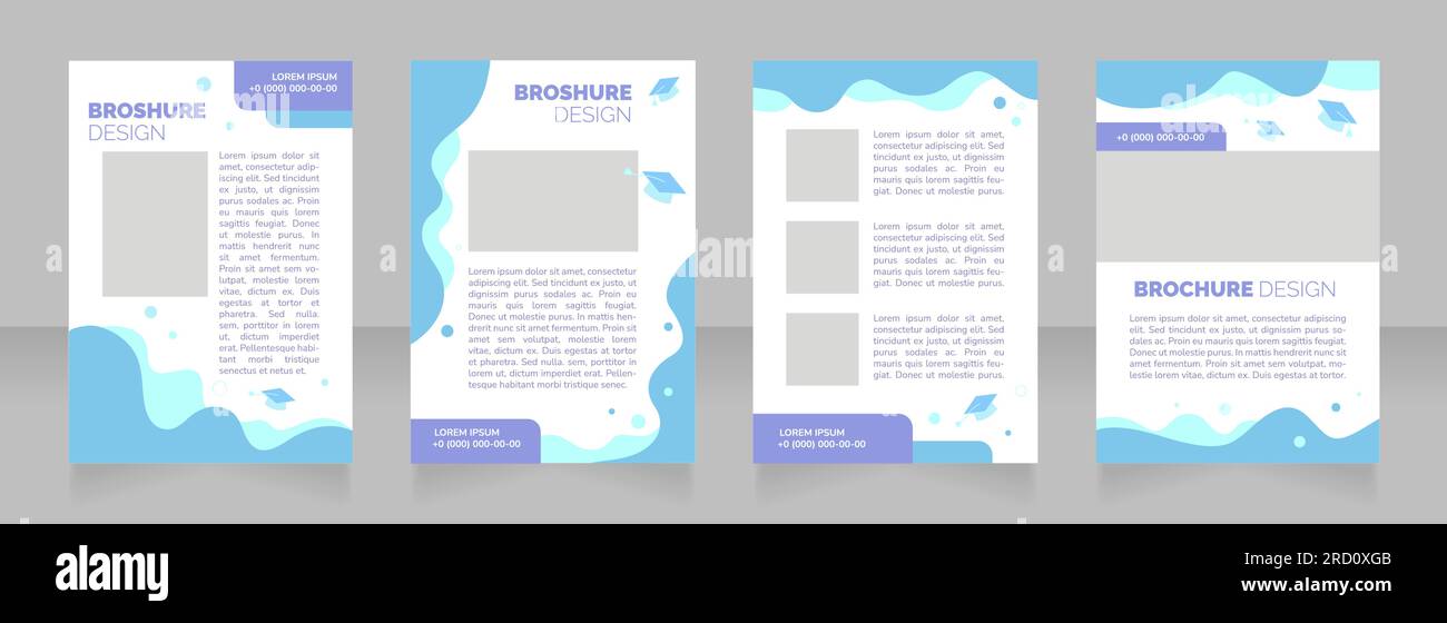 University professorship blank brochure layout design Stock Vector ...