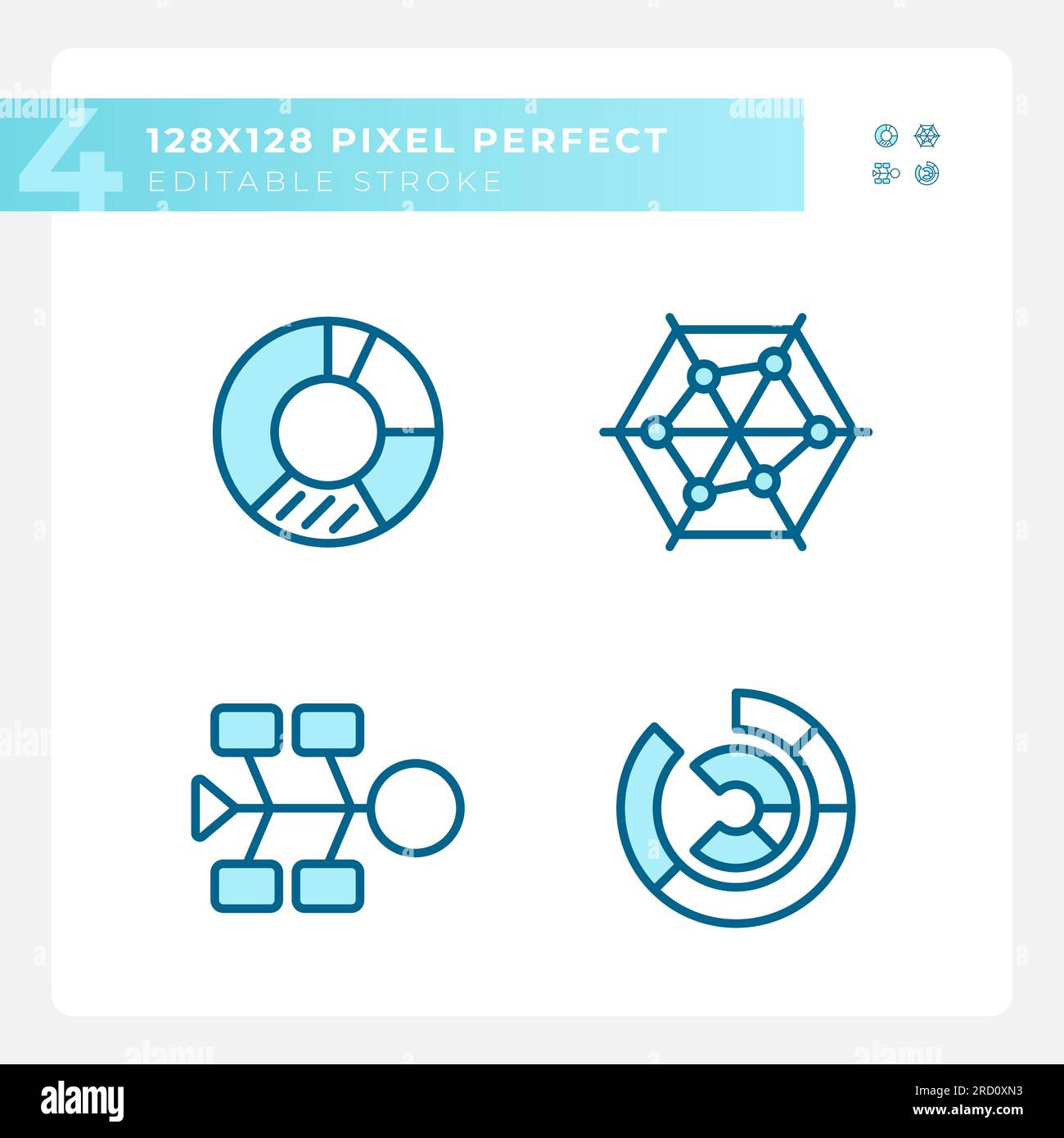 Competitor analysis light blue icons Stock Vector Image & Art - Alamy