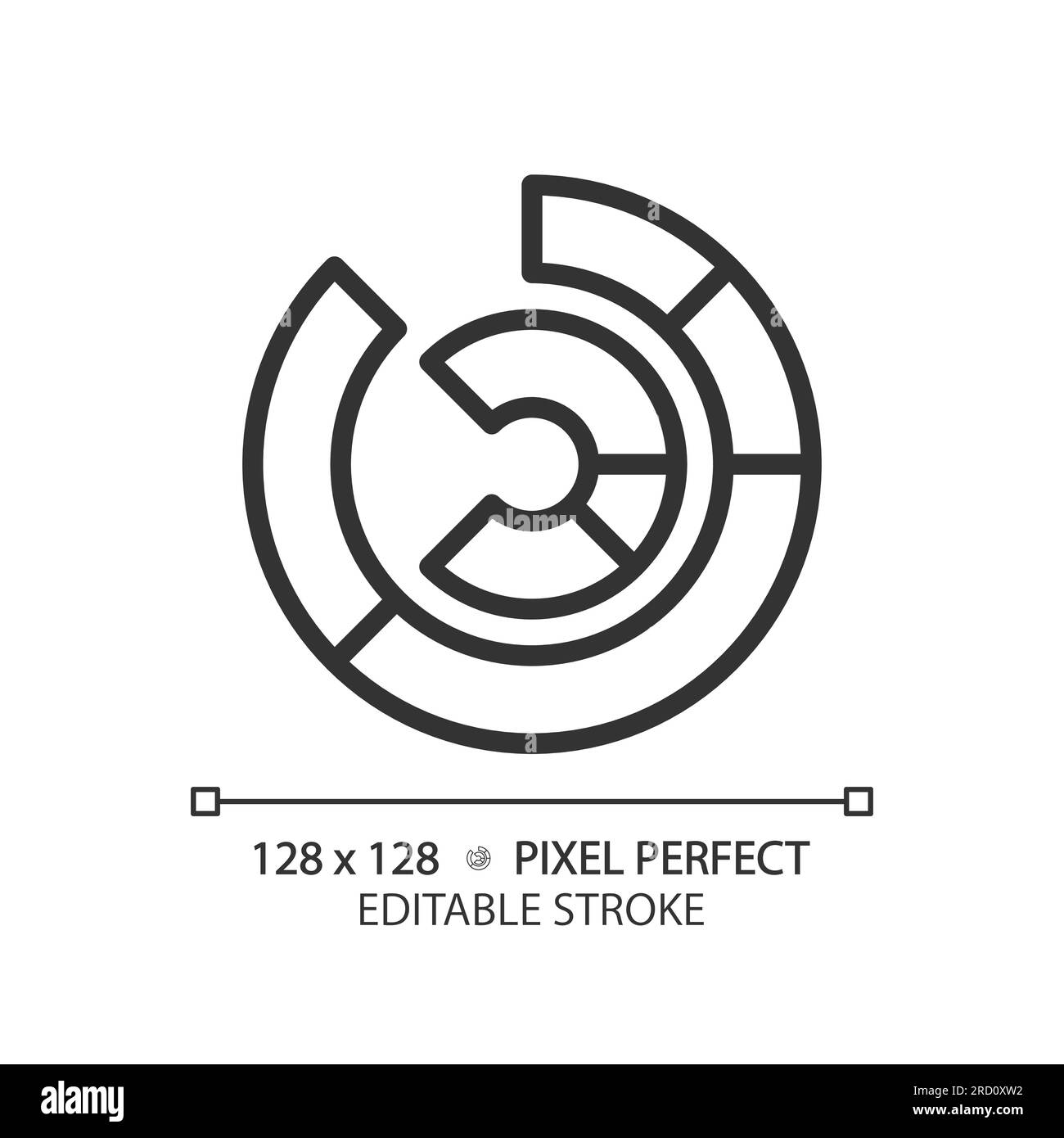 Radial data visualization hi-res stock photography and images - Alamy